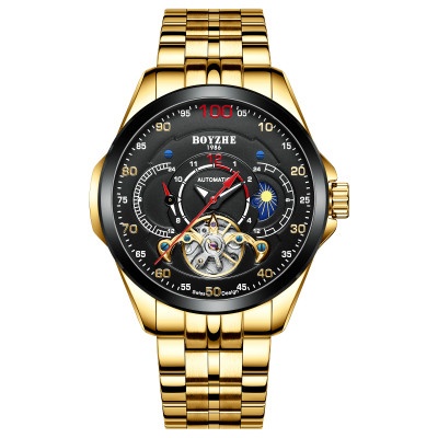 BOYZHE Mens Multifunctional Automatic Mechanical Watches Casual ...